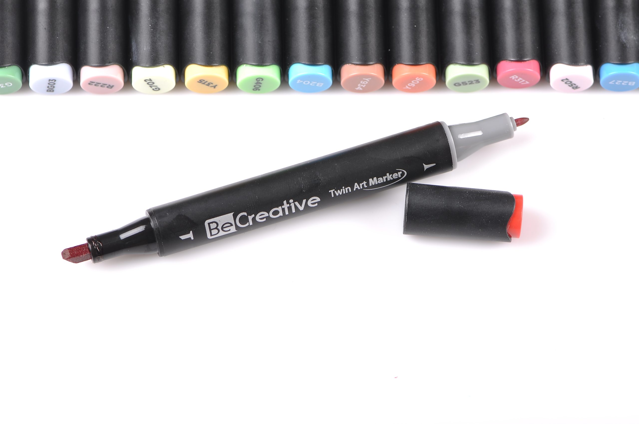 Alcohol Based Double Ended Art Marker with Bullet and Chisel tip ...