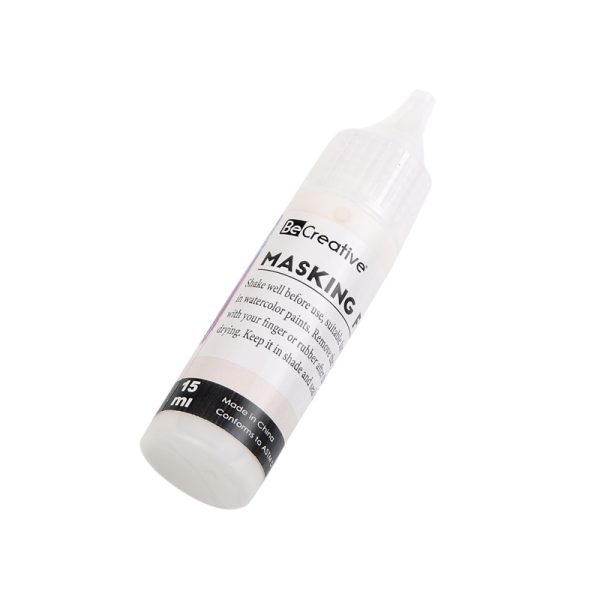 Masking Fluid-15ML with plastic squeeze bottle and fine tip - Becreative
