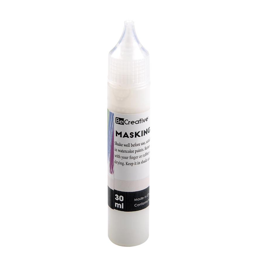 Masking Fluid-30ML with plastic squeeze bottle and fine tip - Becreative