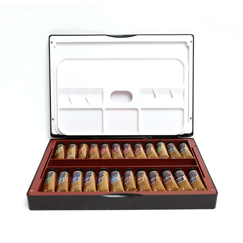 Watercolor Tube Set-24 colors*15ML with plastic case - Becreative