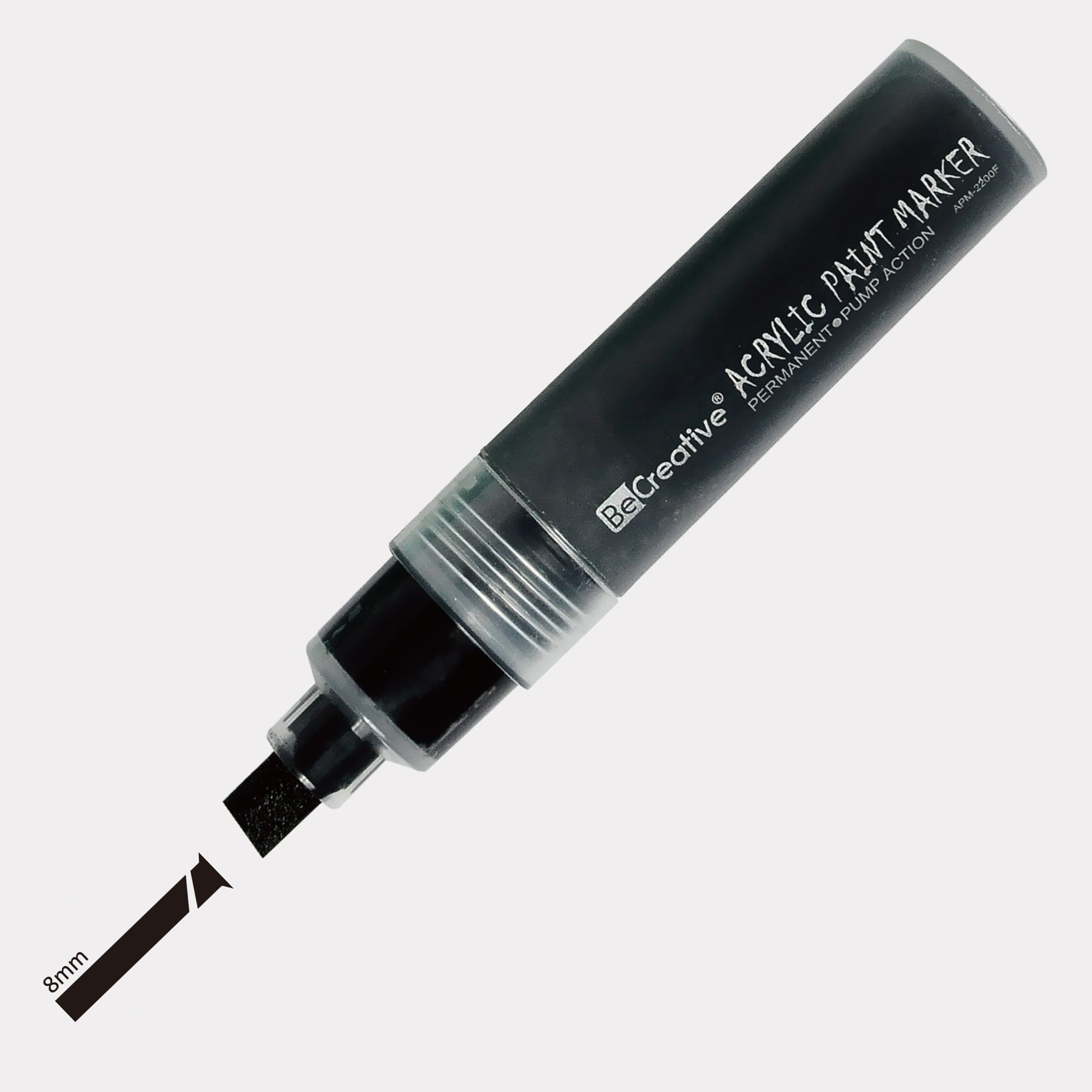 Acrylic Paint Marker with Pump action and 8mm tip - Becreative