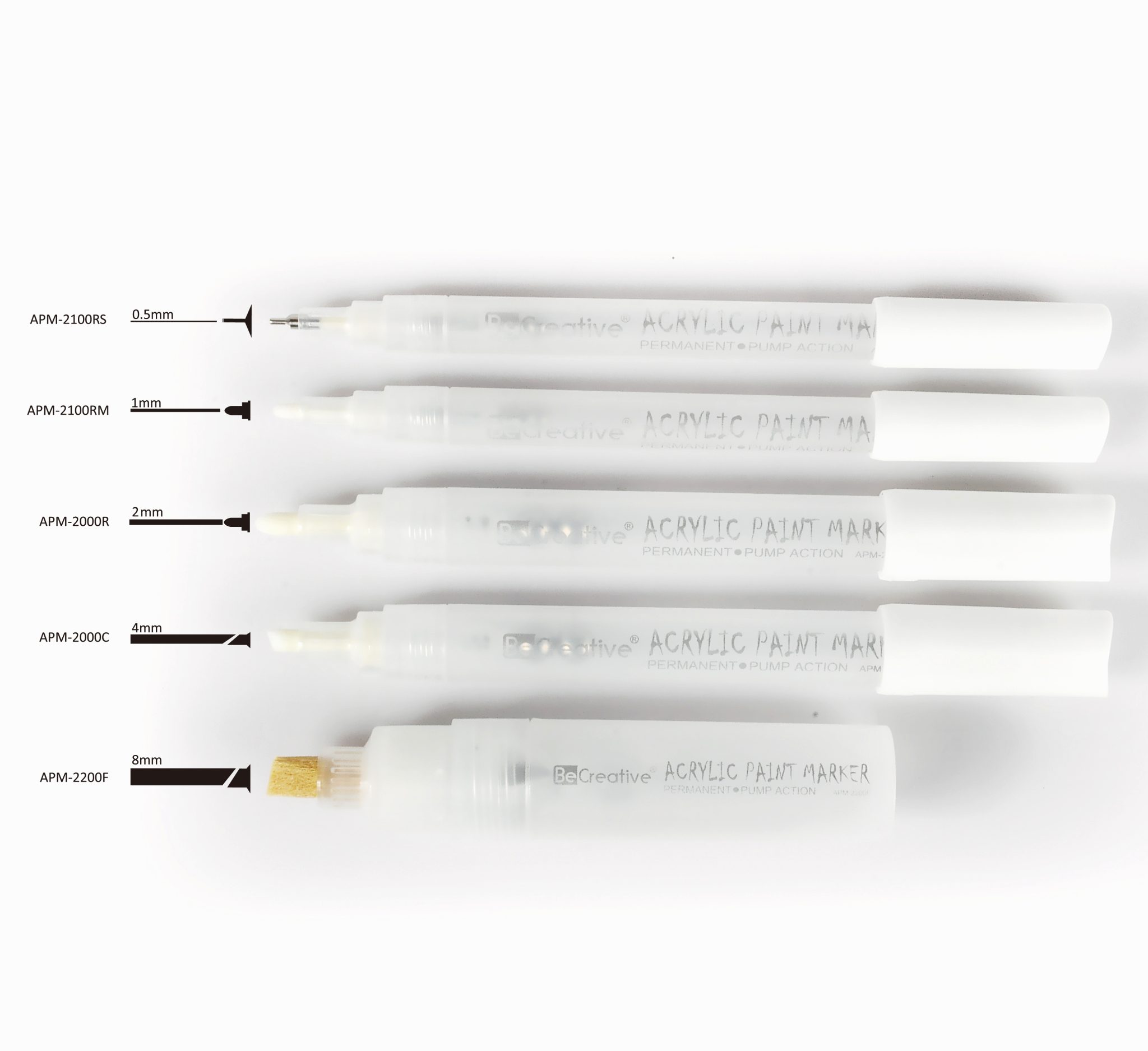 Empty Pump Action Marker with 1mm replaceable tip - Becreative