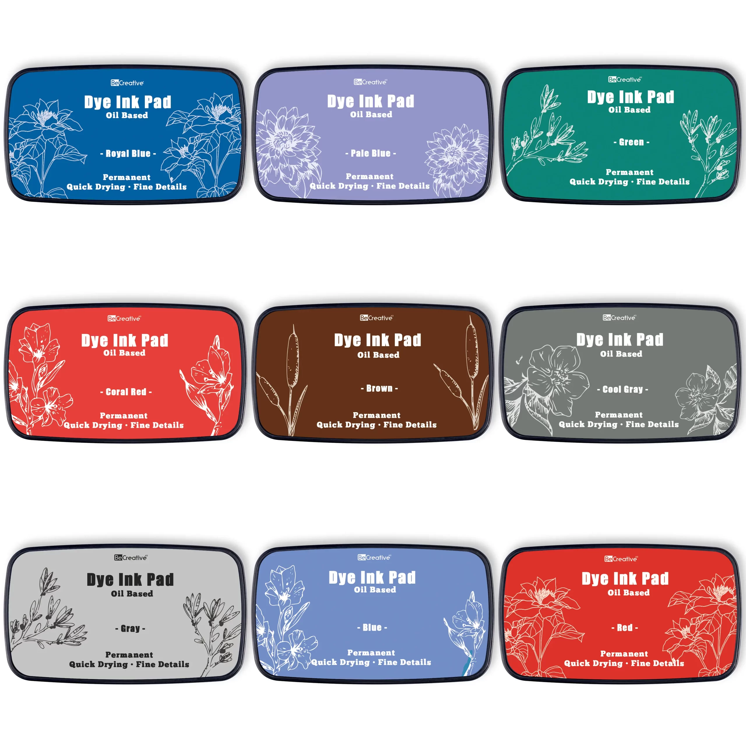 Permanent Oil Based Dye Ink Pad-Large- Becreative