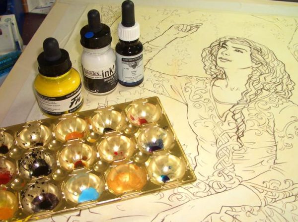 How do you use acrylic inks in art - Becreative