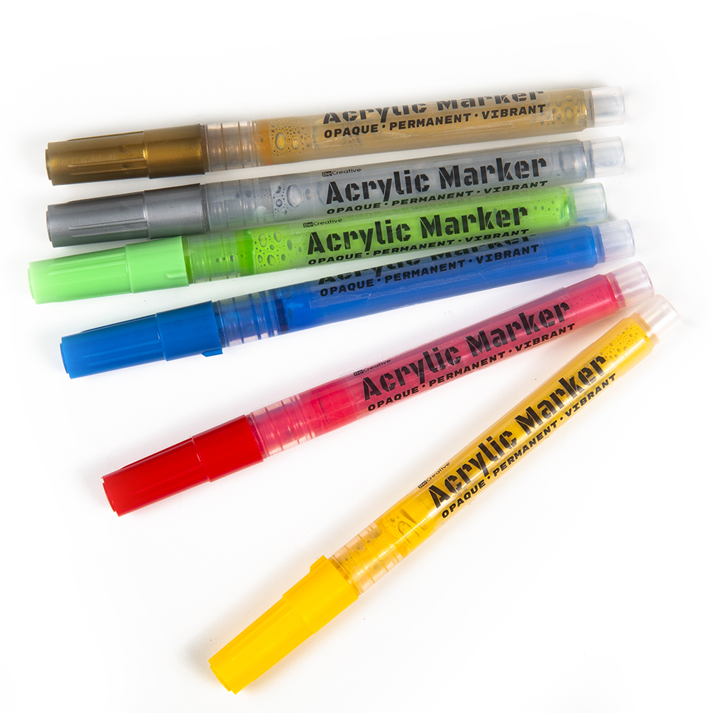 Acrylic Paint Marker with Pump action and 1mm tip - Becreative