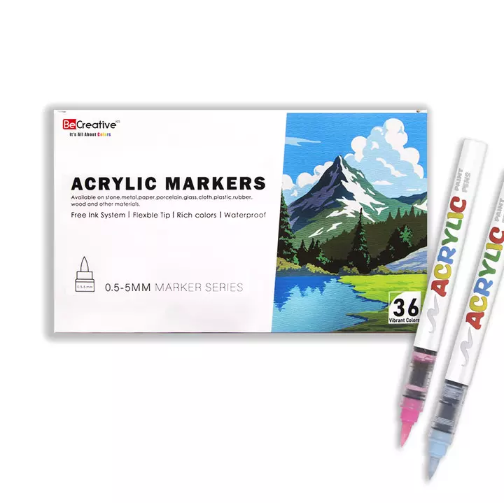 OEM/ODM Acrylic Paint Marker Set With Automatic Ink Control 36 colors ...