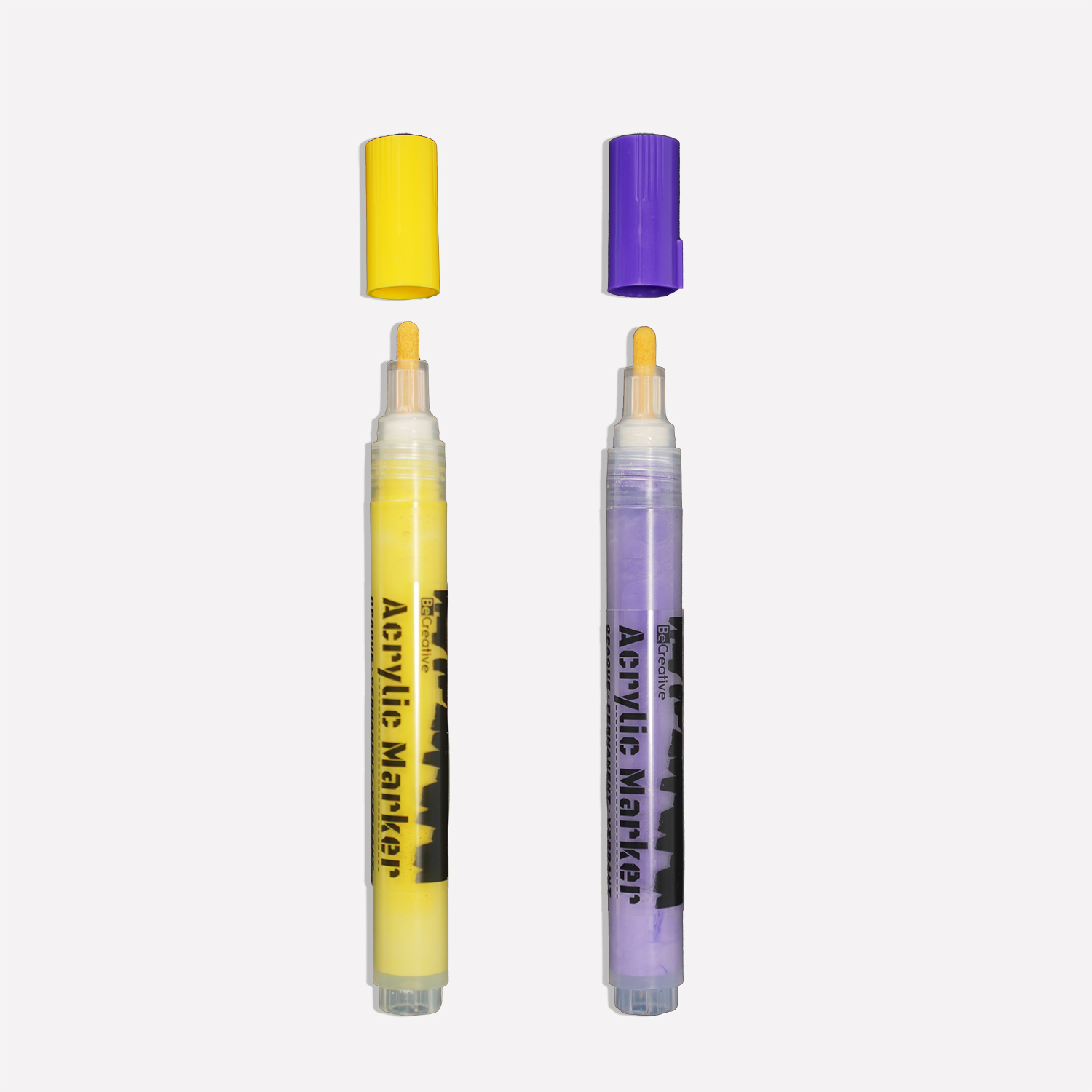 OEM/ODM Acrylic Paint Marker Set With Valve Action Round Tip of 12 ...